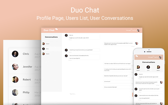 Duo Chat Messaging Template | Bubble